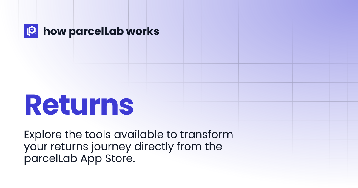 Returns | how parcelLab works